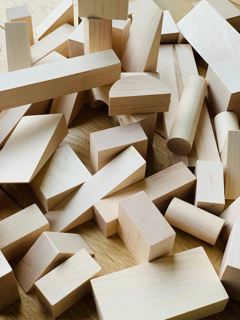 Advanced Builder Wooden Blocks Set - 78 pieces | Made in the USA – The ...