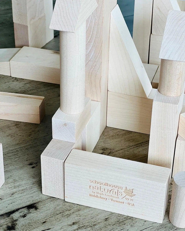 Advanced Builder Wooden Blocks Set - 78 pieces | Made in the USA – The ...