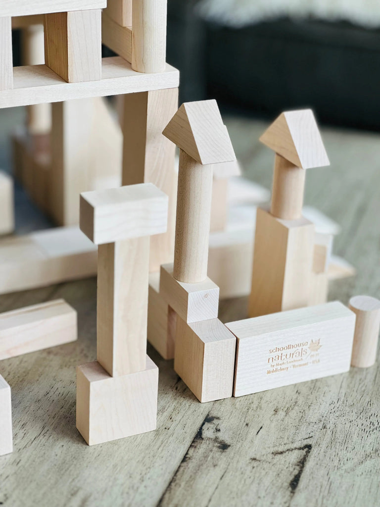 Advanced Builder Wooden Blocks Set - 78 pieces | Made in the USA – The ...