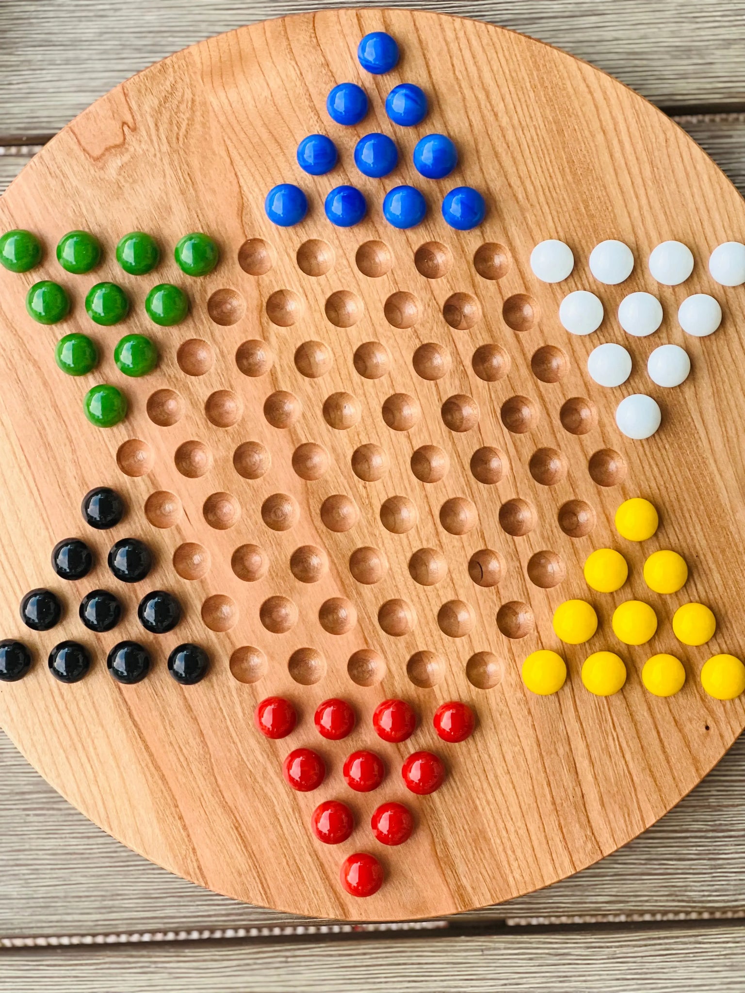 Cherry Chinese Checkers | Made in USA | Wooden Board Games – The Baby ...