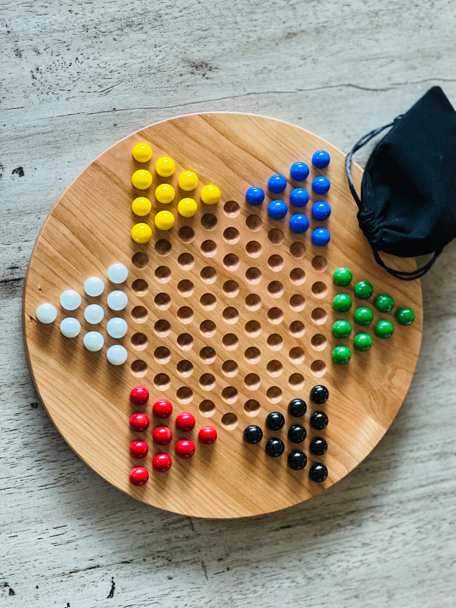 Cherry Chinese Checkers | Made in USA | Wooden Board Games – The Baby ...