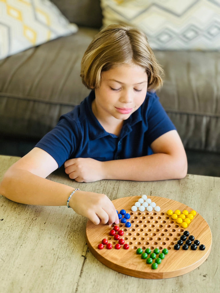 Cherry Chinese Checkers | Made in USA | Wooden Board Games – The Baby ...