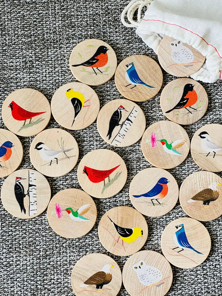Games To Go Birds Memory | Made in USA | Wooden Board Games – The Baby ...