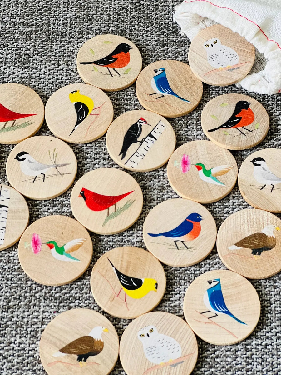Games To Go Birds Memory | Made in USA | Wooden Board Games – The Baby ...