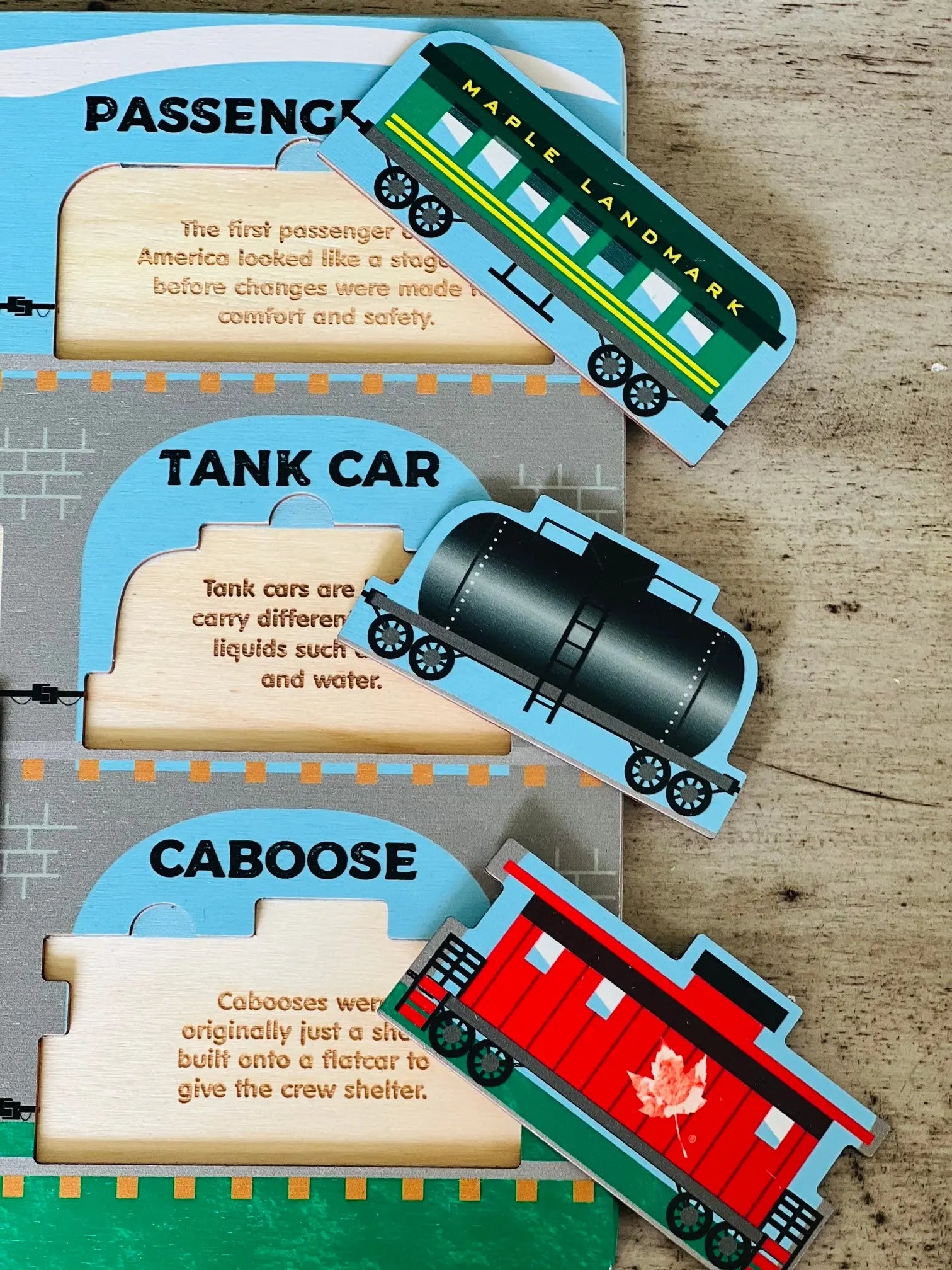 Lift & Learn Trains Puzzle | Sustainable Toy | Made in the USA – The ...