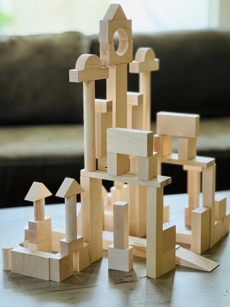 My First Wooden Blocks Set - 21 Pieces | Made in the USA – The Baby Penguin