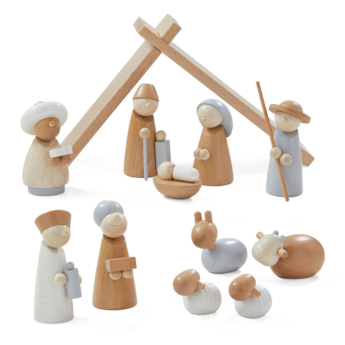 Natural Wood Nativity Set | Made in Europe | HABA USA – The Baby Penguin