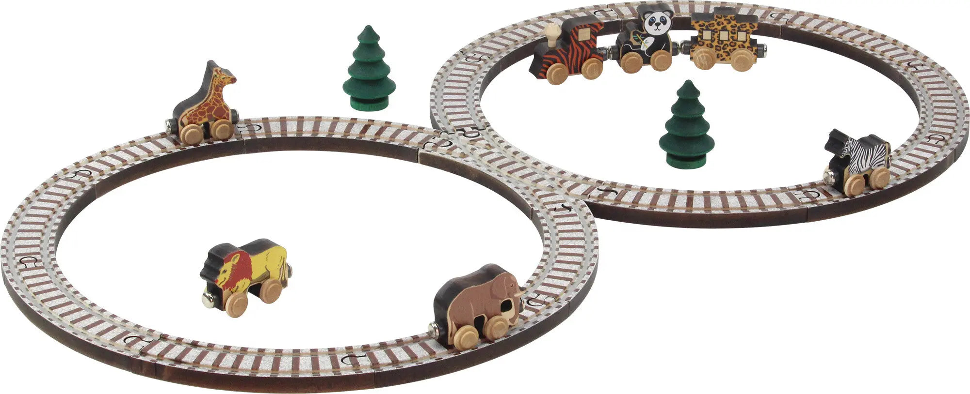 Safari Animal Train Set | Made in the USA | NameTrains – The Baby Penguin