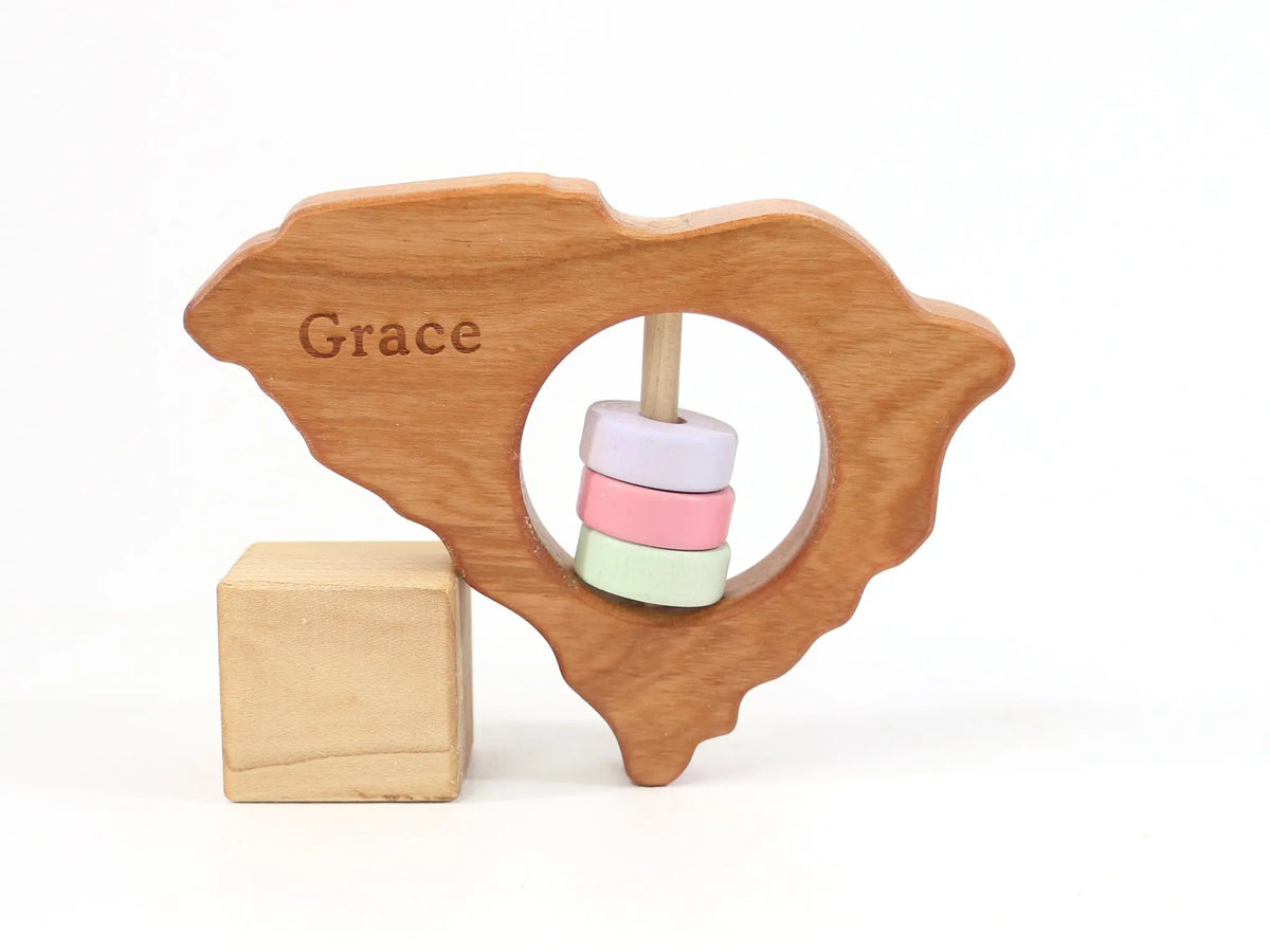 South Carolina State Wooden Baby Rattle™ | Made in the USA – The Baby ...