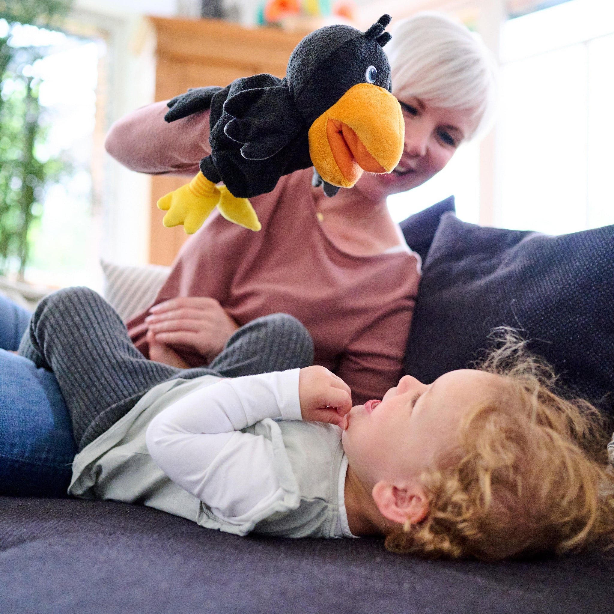 Theo the Raven Glove Puppet – The Baby Penguin